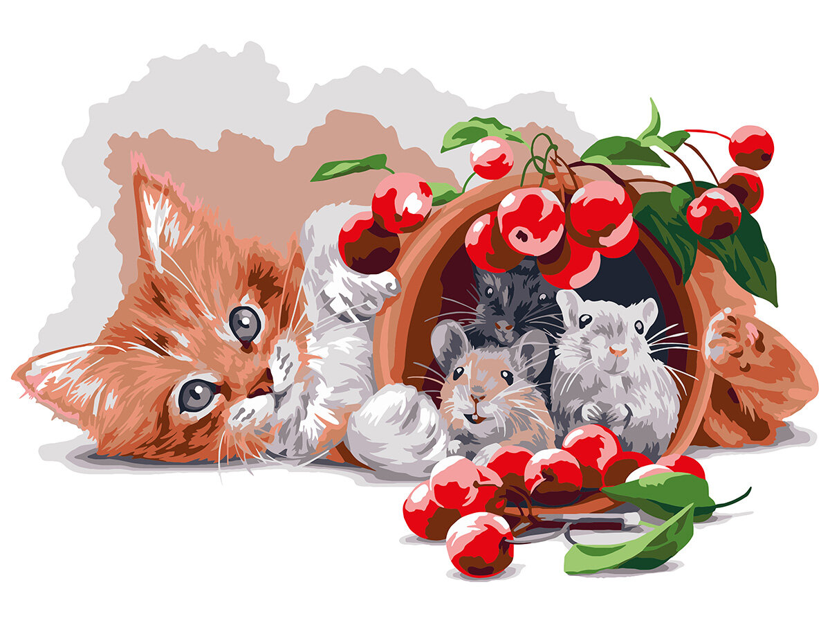 Фрея PKZ/PM-017-LA47 Набор для раскрашивания по номерам на картоне 40 х 30 см Маленький охотник