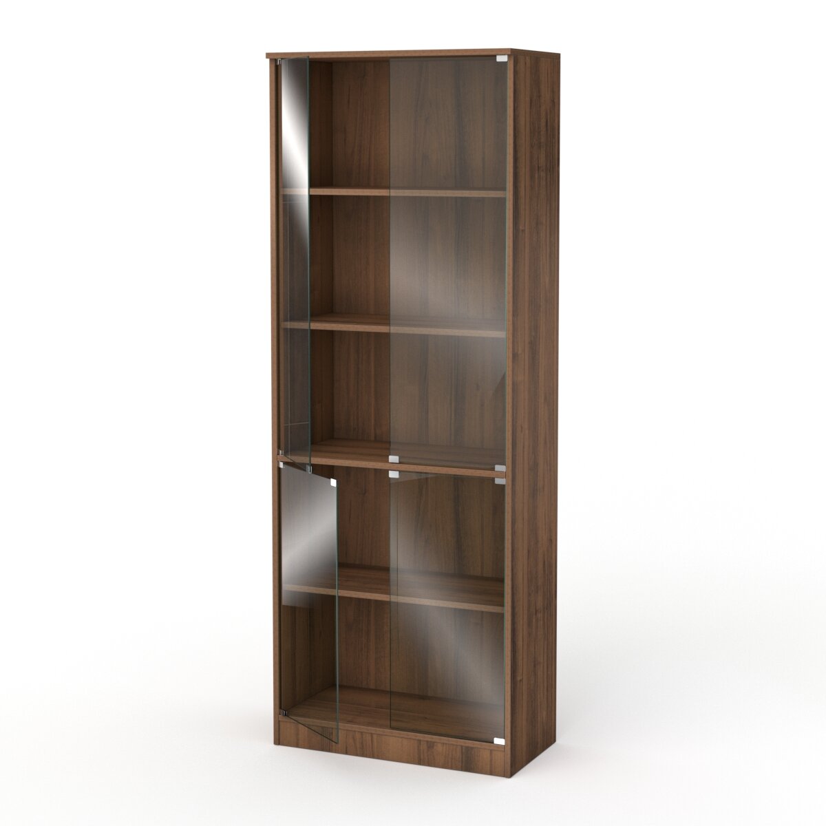 Шкаф-витрина офисный ШВ-51, Орех. Производитель товара - компания Westcom.