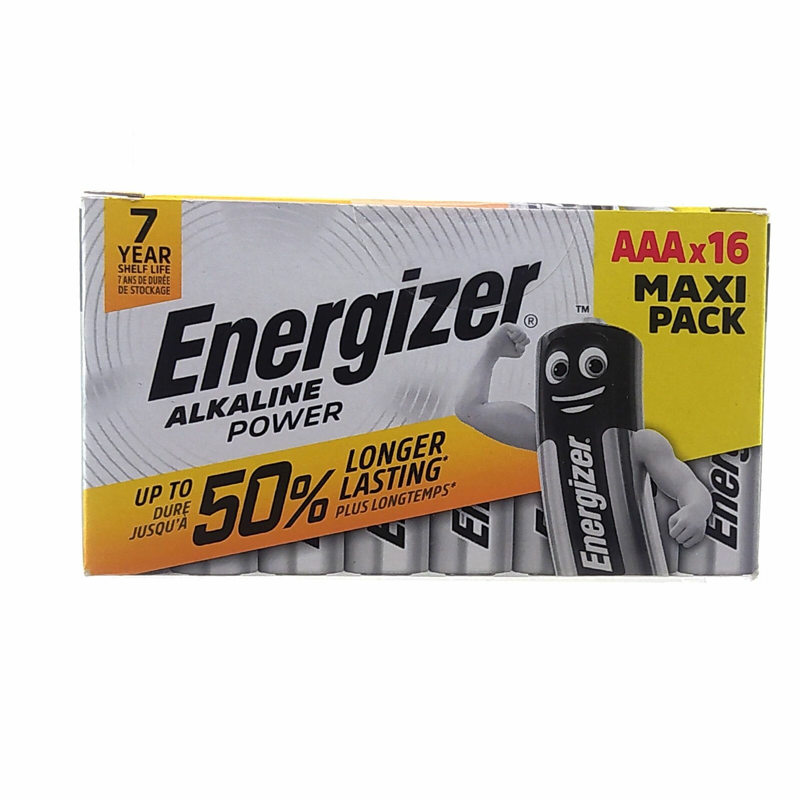 Батарейка (16шт) ENERGIZER LR03 (AAA) Alkaline Power 1.5В щелочная (алкалиновая) (box16)