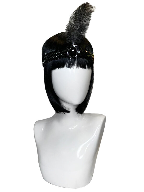 Ободок "20-е годы" (Цв: Черный )