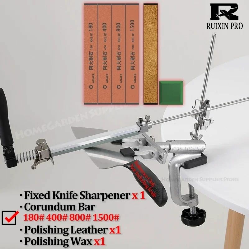 RUIXIN Pro RX009 2023 Новая точилка для ножей с фиксированным углом, полный набор кухонных аксессуаров, инструментов