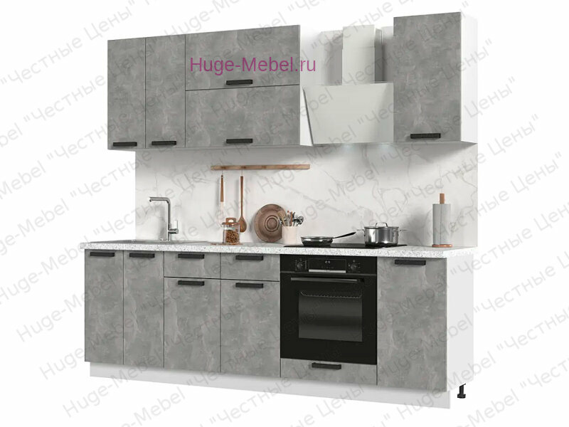 Кухня 2.4 метра "Пасаденна" ателье Huge Mebel . Ширина 2400. Кухонные гарнитуры