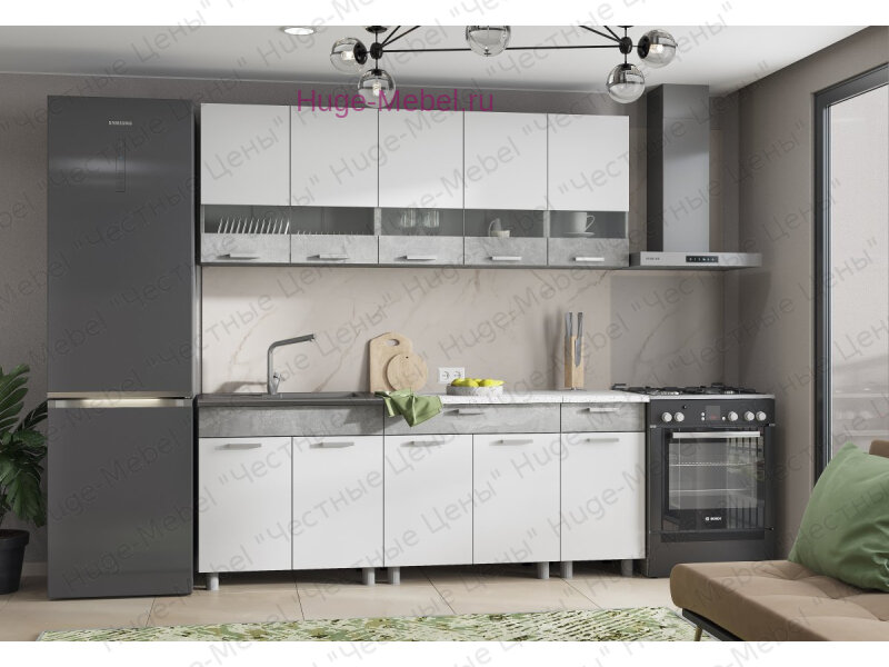 Готовая кухня "Денвер" 2 метра Huge Mebel . Ширина 2000. Готовые кухни