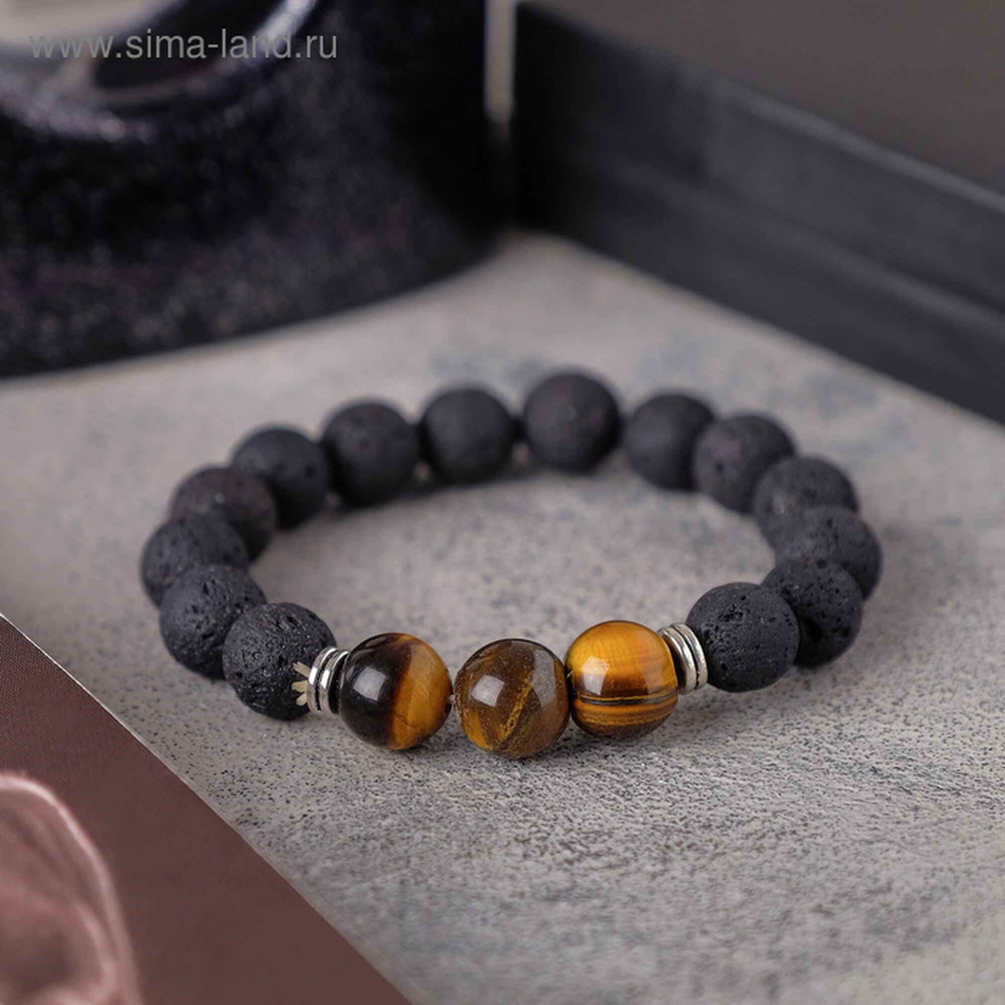 Браслет, тигровый глаз