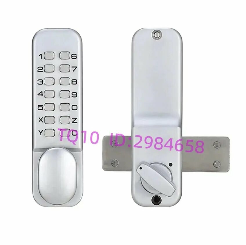 Врезной механический кодовый дверной замок SAFEBURG MECH-250A, беспроводной/ Толщина двери: 35-60 мм