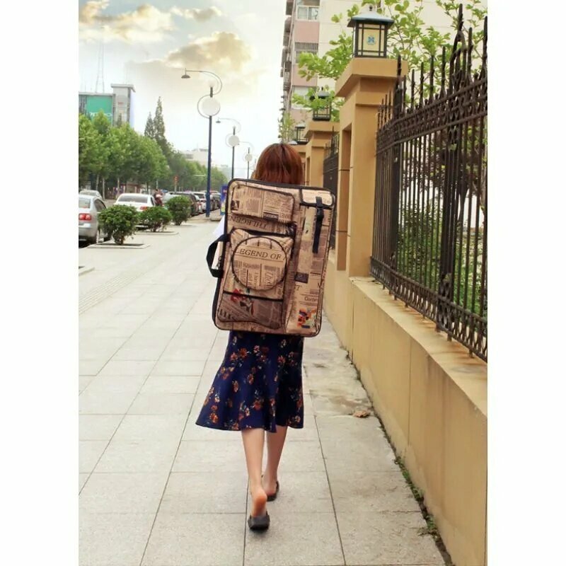 Папка для рисунков на молнии с ручками формат А3 и А2-qi