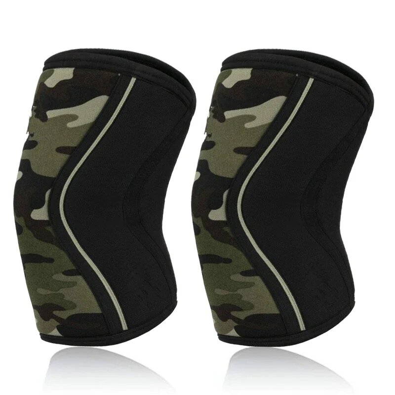 Неопреновые наколенники QUESHARK для кроссфита 2 штуки М, FF021 Army green