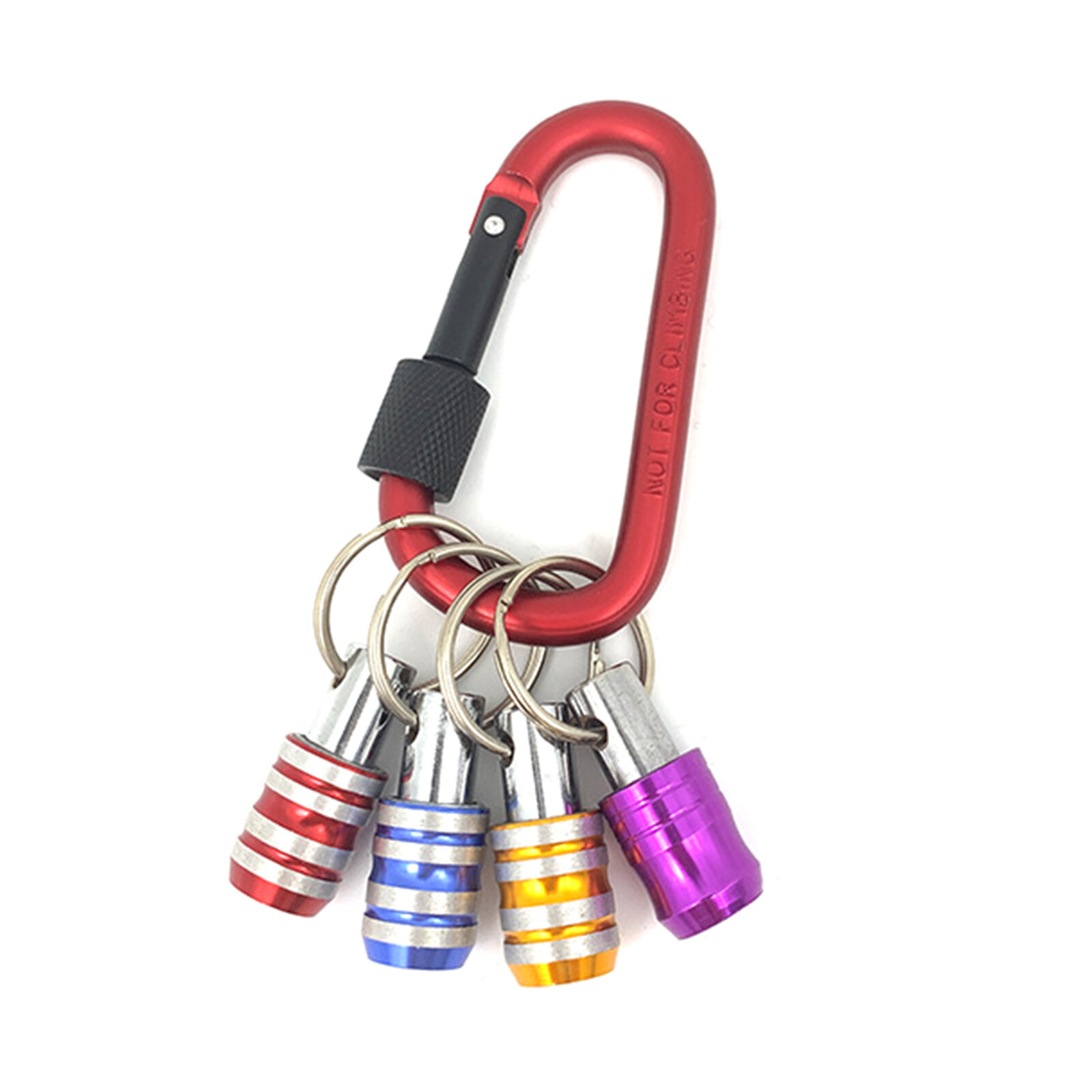 1/4-дюймовый шестигранный хвостовик из нержавеющей стали держатель бит-отверток удлинитель адаптер для сверл брелок для ключей портативный