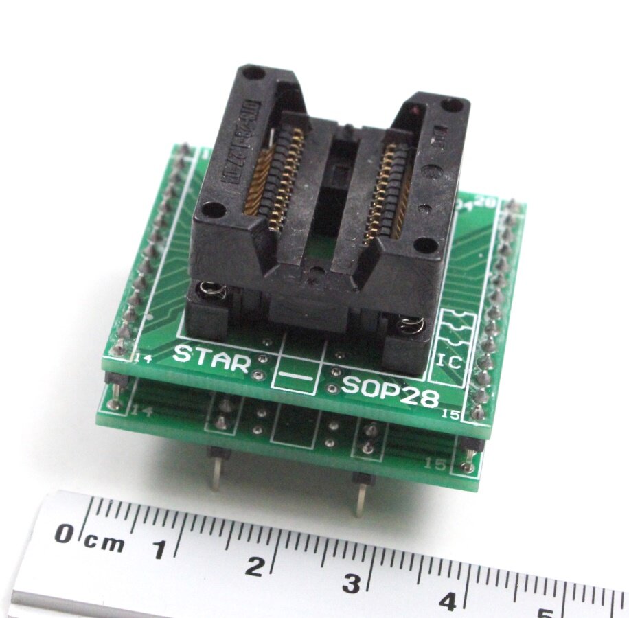 DIP28-SOIC28 600mil, Адаптер для программаторов