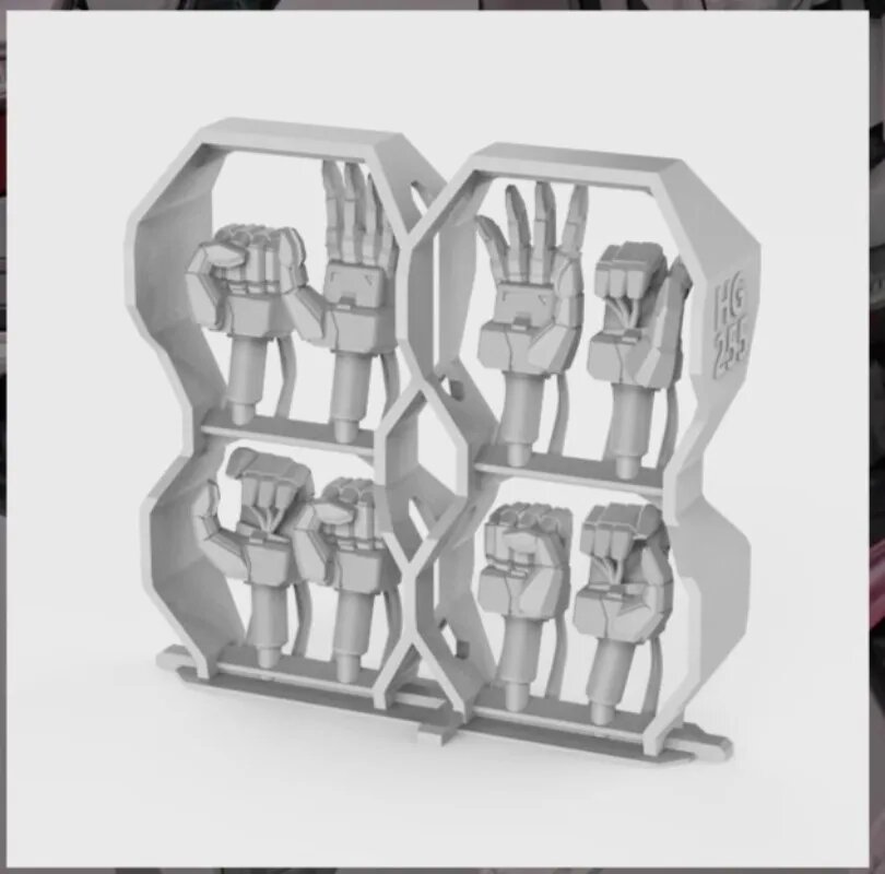 Детали с 3D-печатью, детали для моделирования рук, модифицированные детали для аксессуаров для моделей HG 1/144 RX-78(G)E EX
