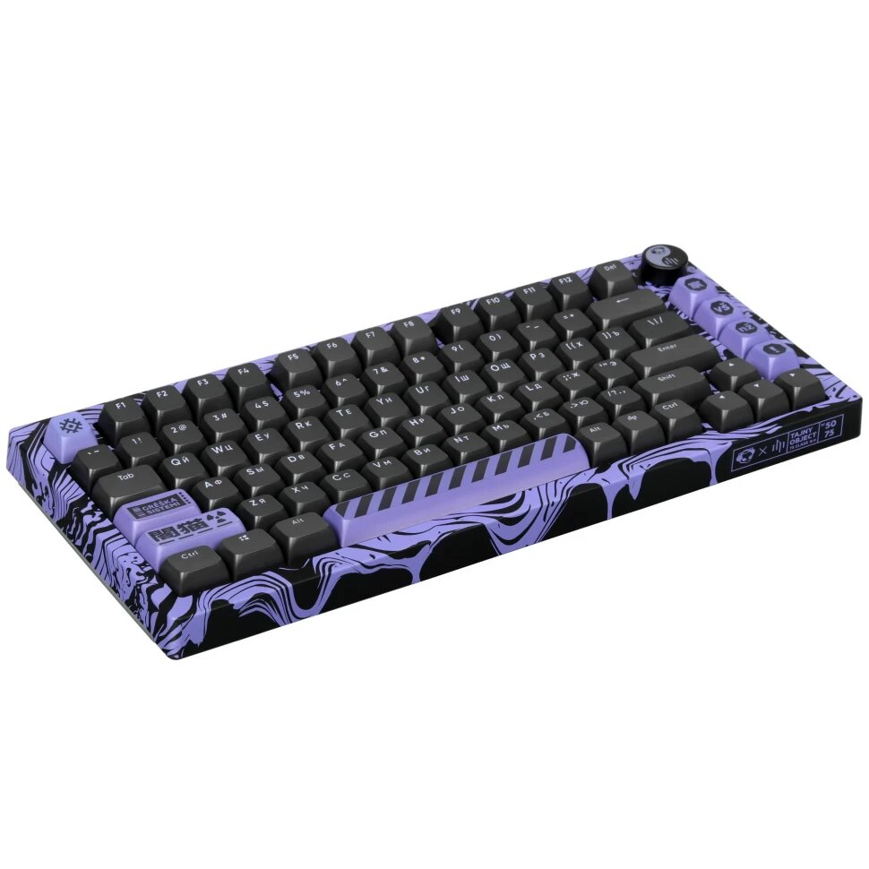 Клавиатура проводная Дарк проджект x AKKO 5075S фиолетовый, g3ms Sapphire