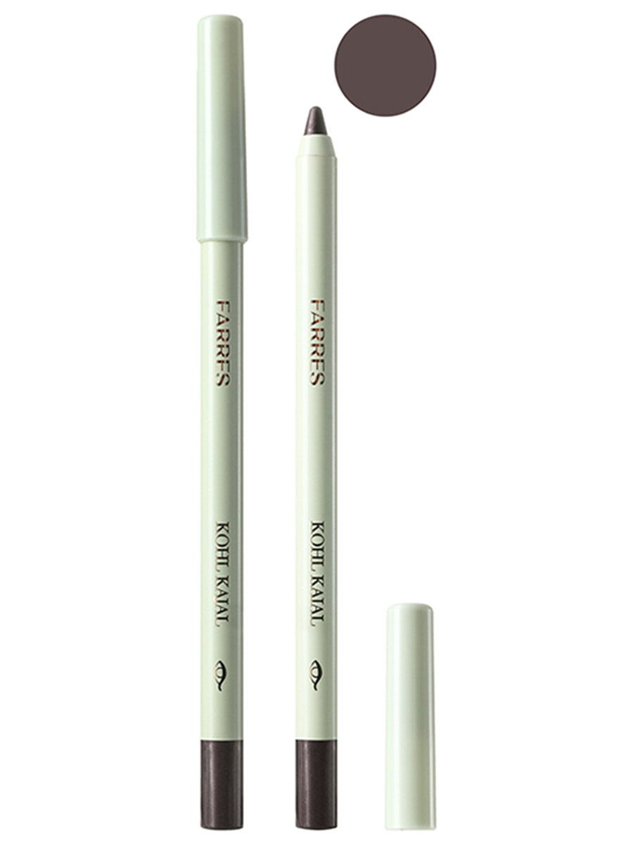 Карандаш каял для глаз Водостойкий Farres Natural, тон 03 темно-коричневый
