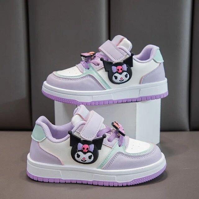 Детская повседневная обувь Sanrio Kuromi для девочек, удобные кроссовки для сёрфинга с аниме My Melody, дышащие нескользящие кроссовки для бега