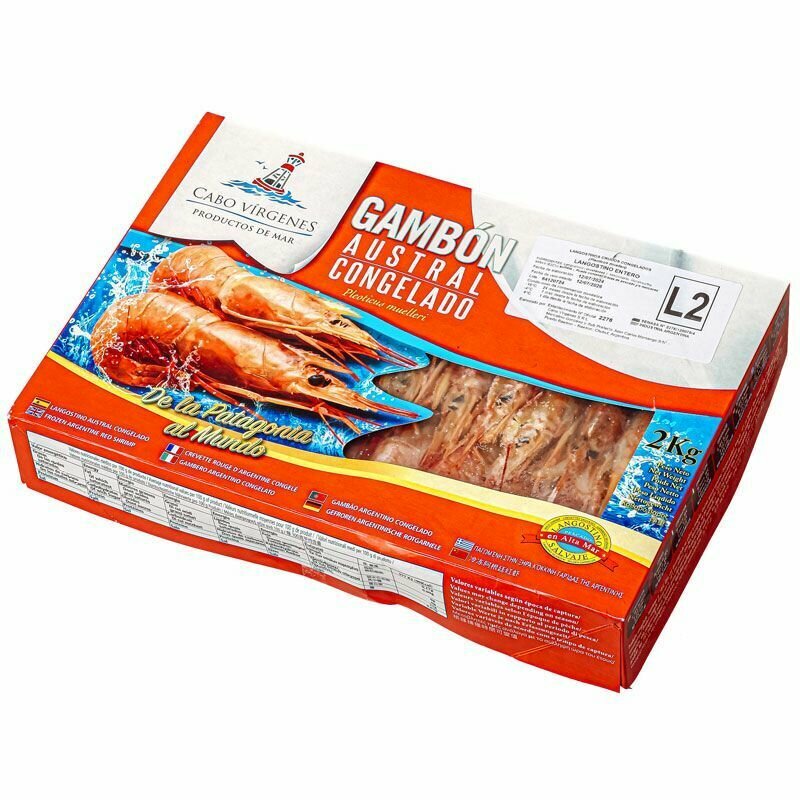 Креветки дикие аргентинские с головой L2 21/30 2кг