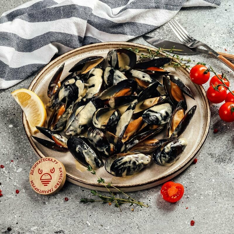 Мидии в соусе Блю-Чиз от Шефа 500г