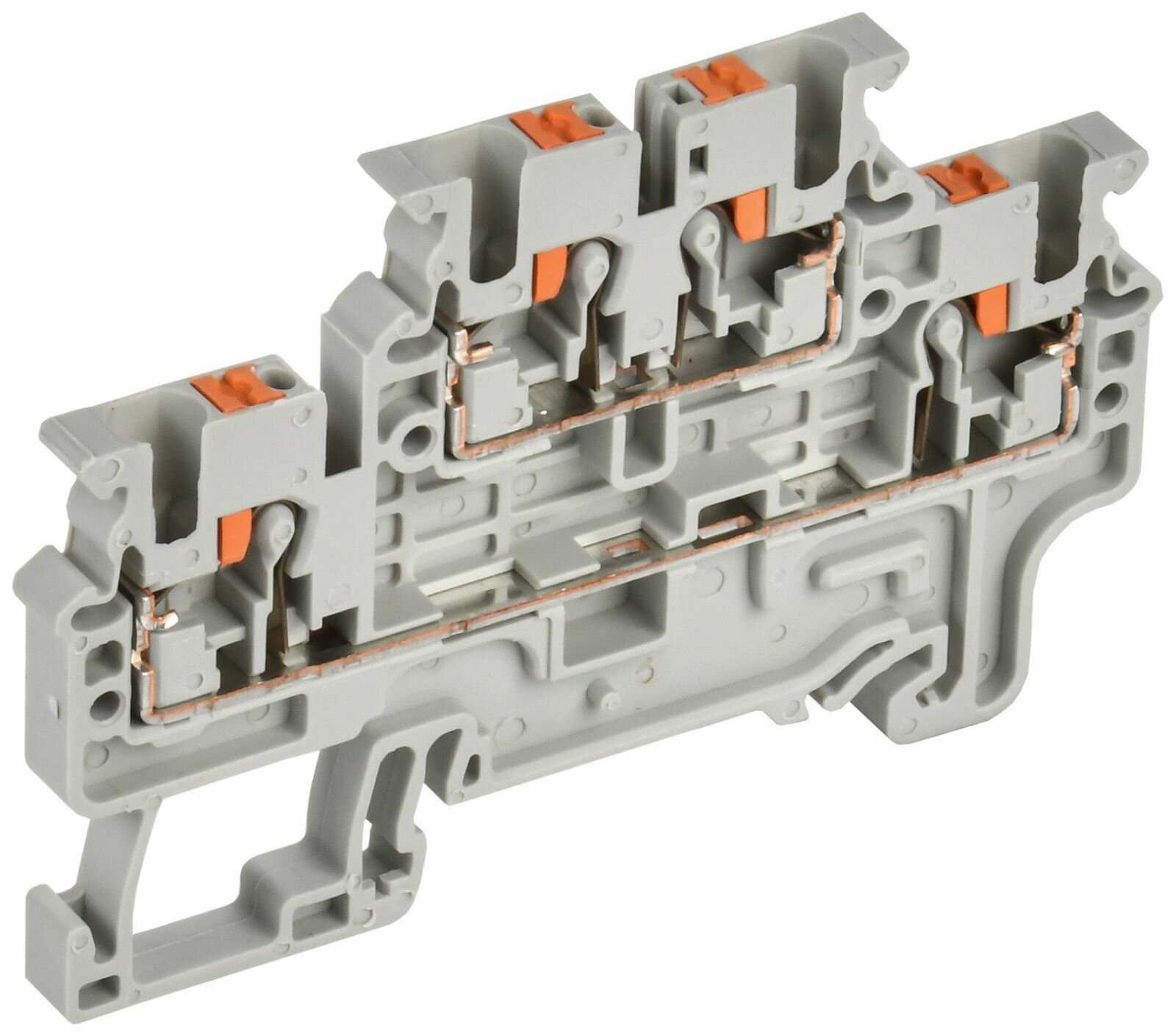 Клемма IEK пружинная Push-in CP-ML 2 уровня, 2,5 мм2 серая, Armafix