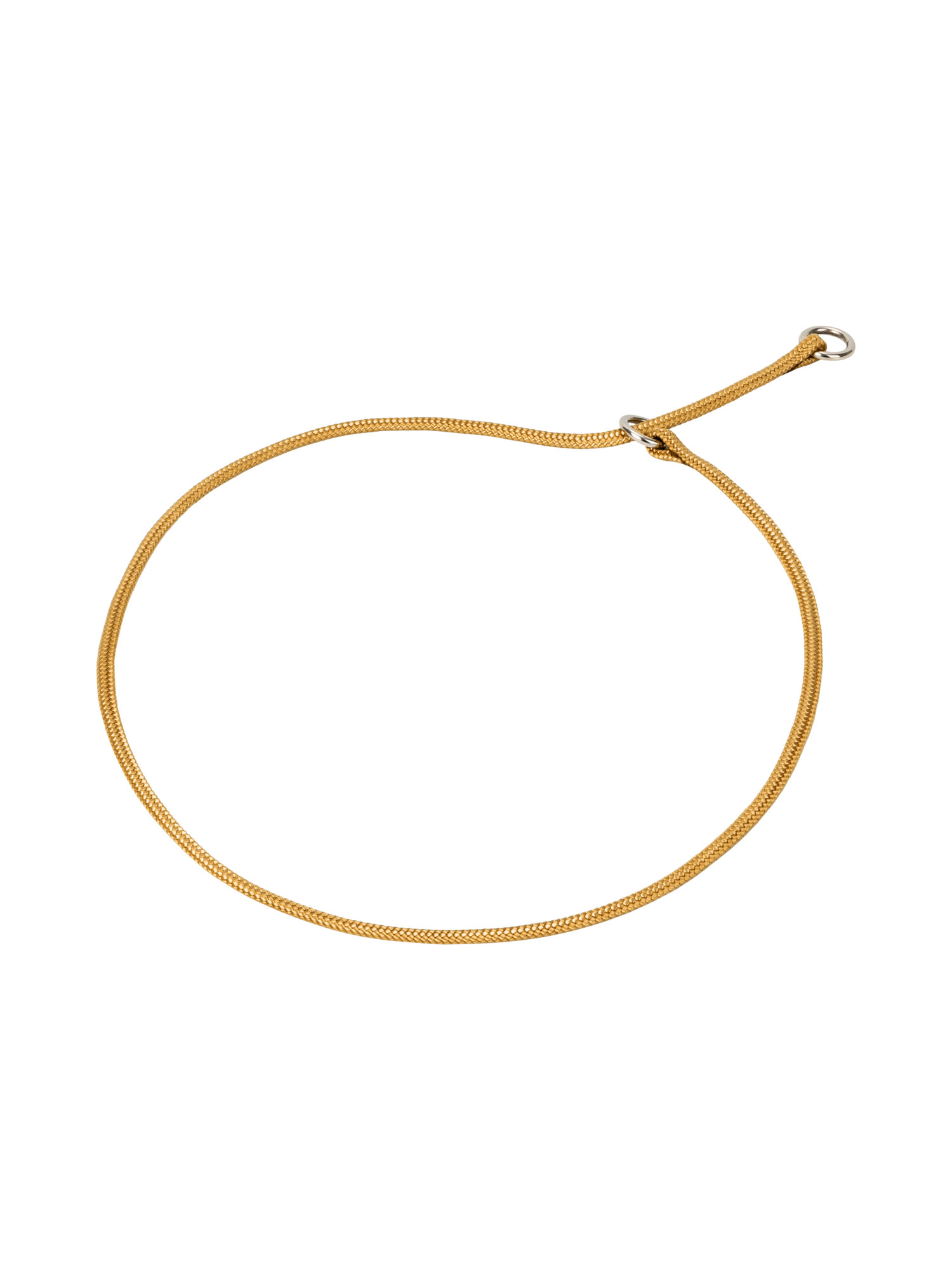 Ошейник удавка для собак ZooOne с 2-я кольцами, круглый, 3мм * 50см, золото