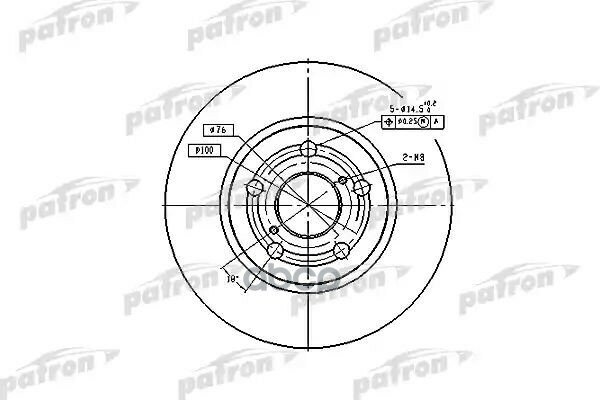 Диск тормозной передн TOYOTA: CARINA E 92-97, CARINA E Sportswagon 93-97, CARINA E седан 92-97, CARINA II 88-93, CARINA II се.