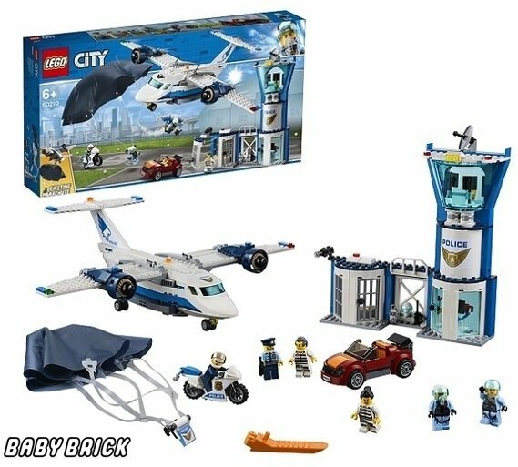 Конструктор LEGO City Воздушная полиция: Авиабаза (LEGO 60210)