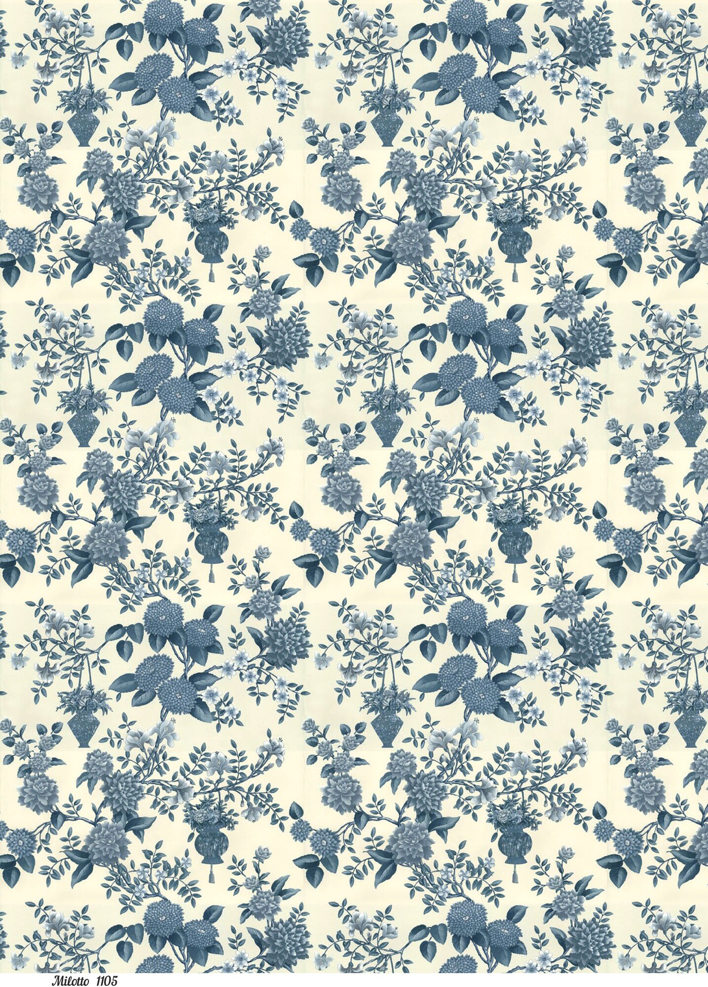Картинки для декупажа на рисовой бумаге A4 1105 фон цветы винтаж Milotto