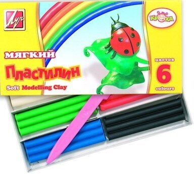Пластилин Луч "Кроха", мягкий, 6 цветов (12С 863-08)