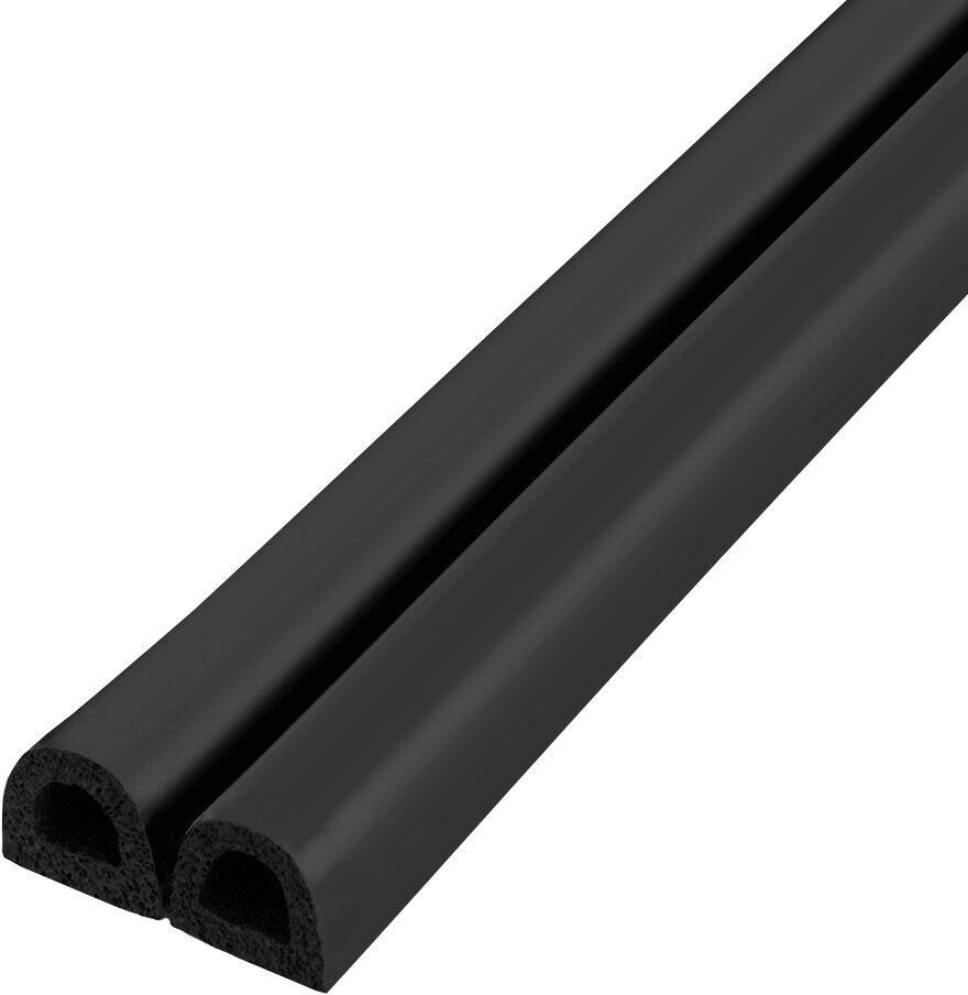 Уплотнитель самоклеящийся Fuaro (Фуаро) ADH/D-9x7,5mm, BLACK черный 100m