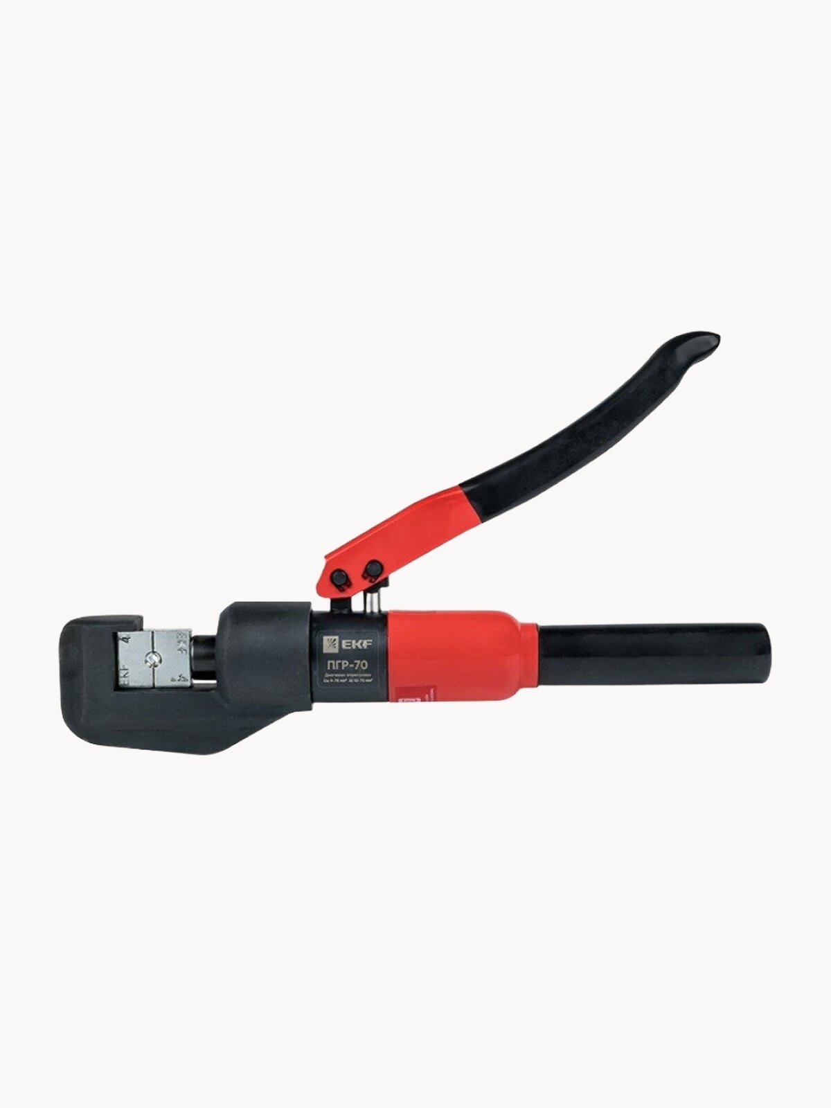 Пресс гидравлический ручной ПГР-70 EKF Master для опрессовки алюминиевых и медных кабельных наконечников и гильз