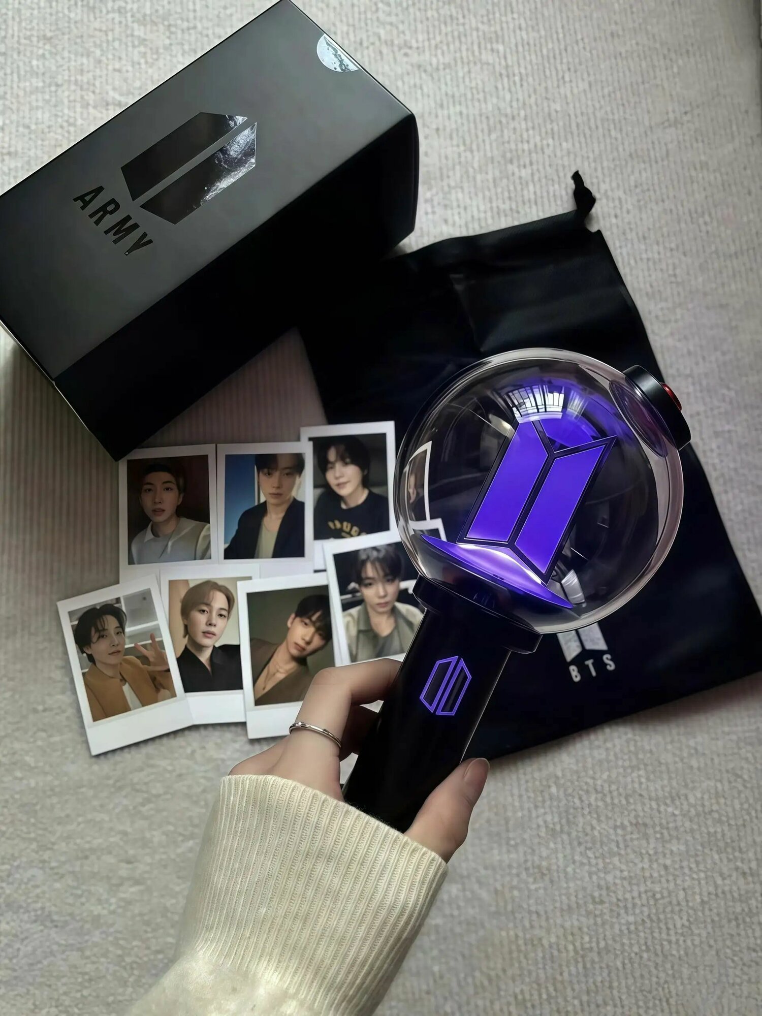 Световой стик BTS Ver.4 с Bluetooth в наличии, концертный мерч для фанатов K-pop, коллекционный подарок поклонникам айдолов