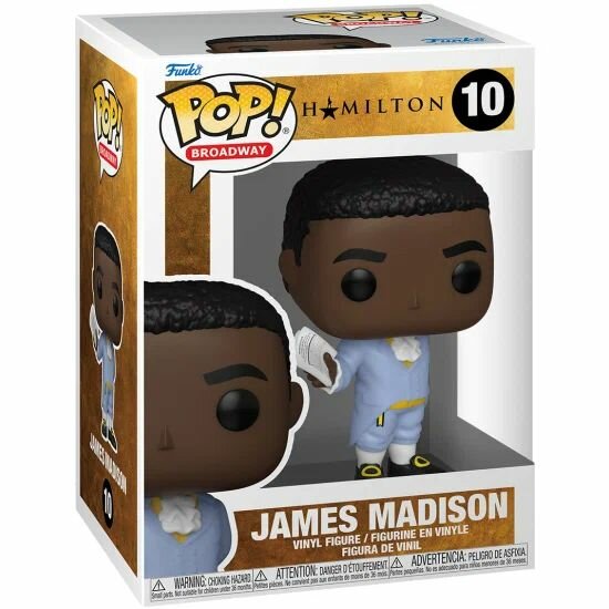 Фигурка Funko POP Broadway: Hamilton - James Madison 59270, 10 см голубой/коричневый