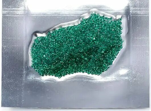 Синтетический красный корунд QINGYIGEM 1.0-3.0 мм Изумрудный, 1.75mm-100pcs, Nano Green Stone