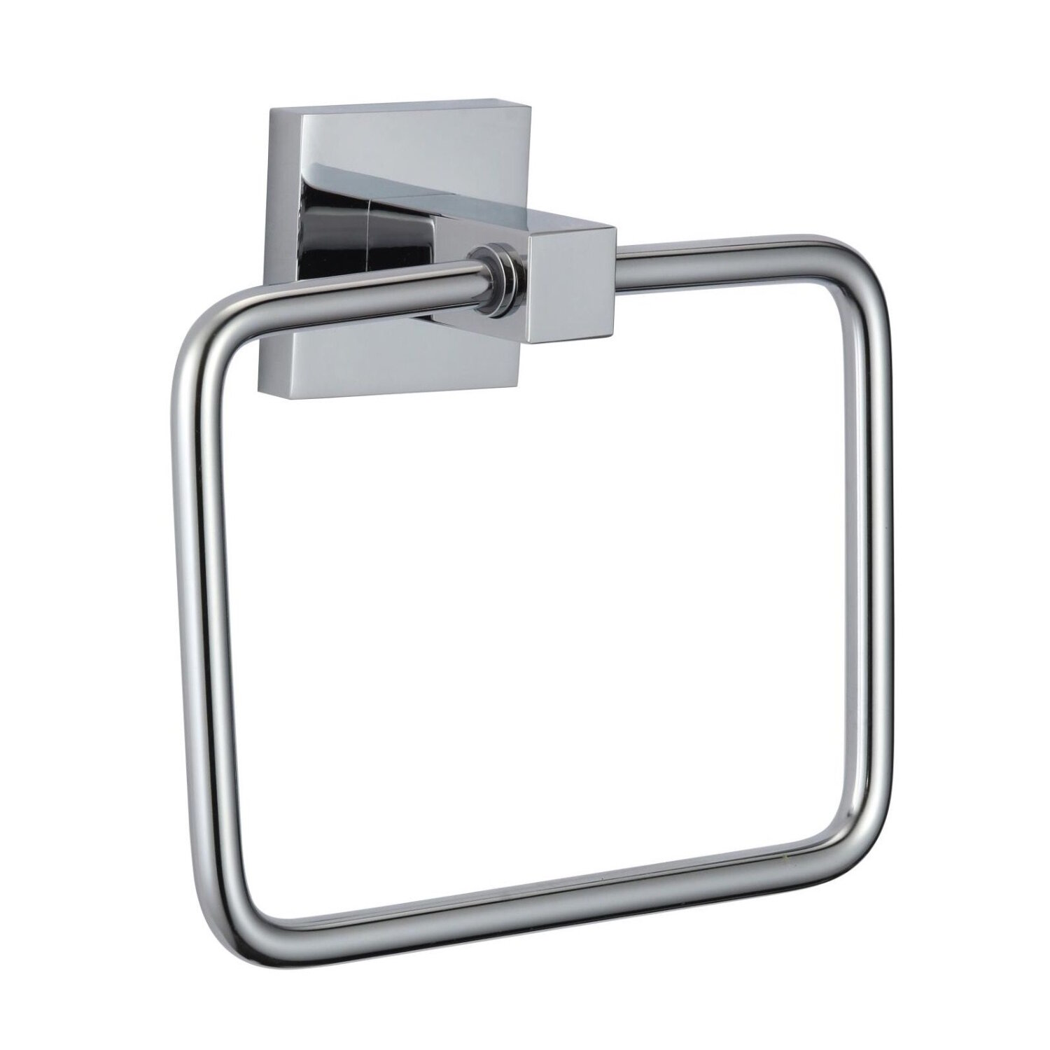 Полотенцедержатель Savol S-06560A, хром, кольцо, латунь, на шурупах