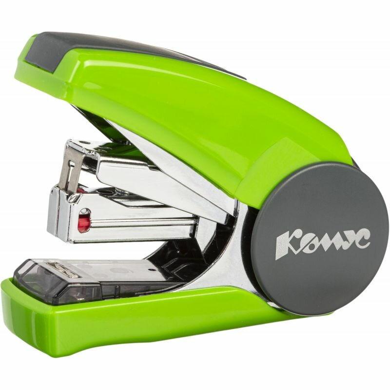 Комус Степлер Light-Force, до 17листов, энергосберегающий, с антистеплером, зеленый,