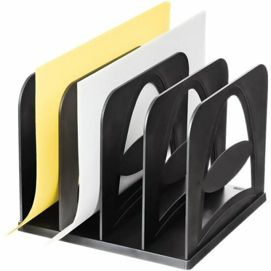 Вертикальный накопитель Стамм сортер сборный 4 отдел. черный СО02