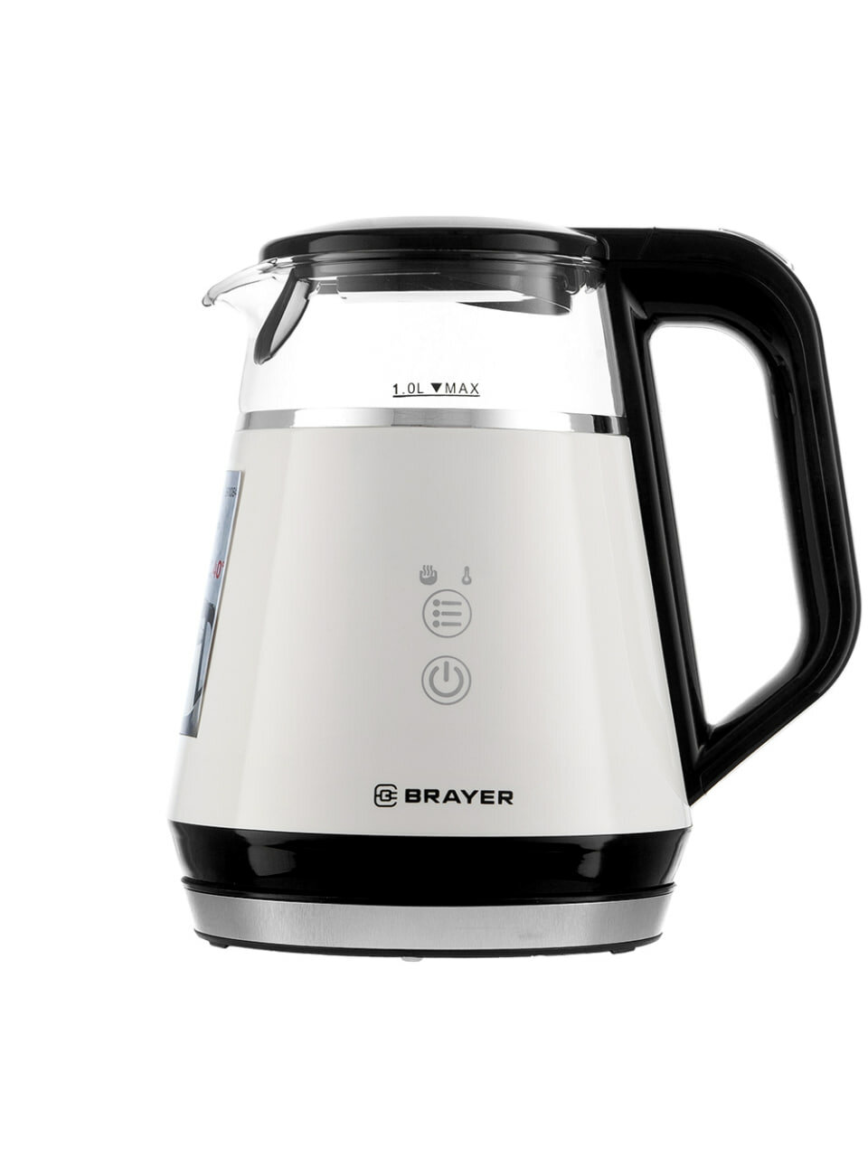 Чайник BRAYER BR1084 серый/черный