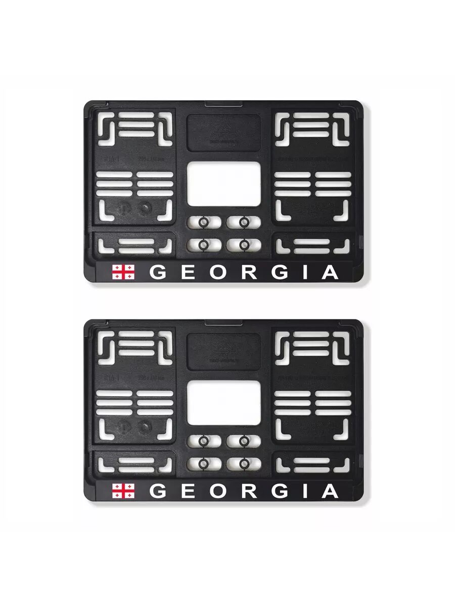 Авторамки 1А (кв.), 296х192мм "GEORGIA с флагами", 2 шт, Арт рэйсинг