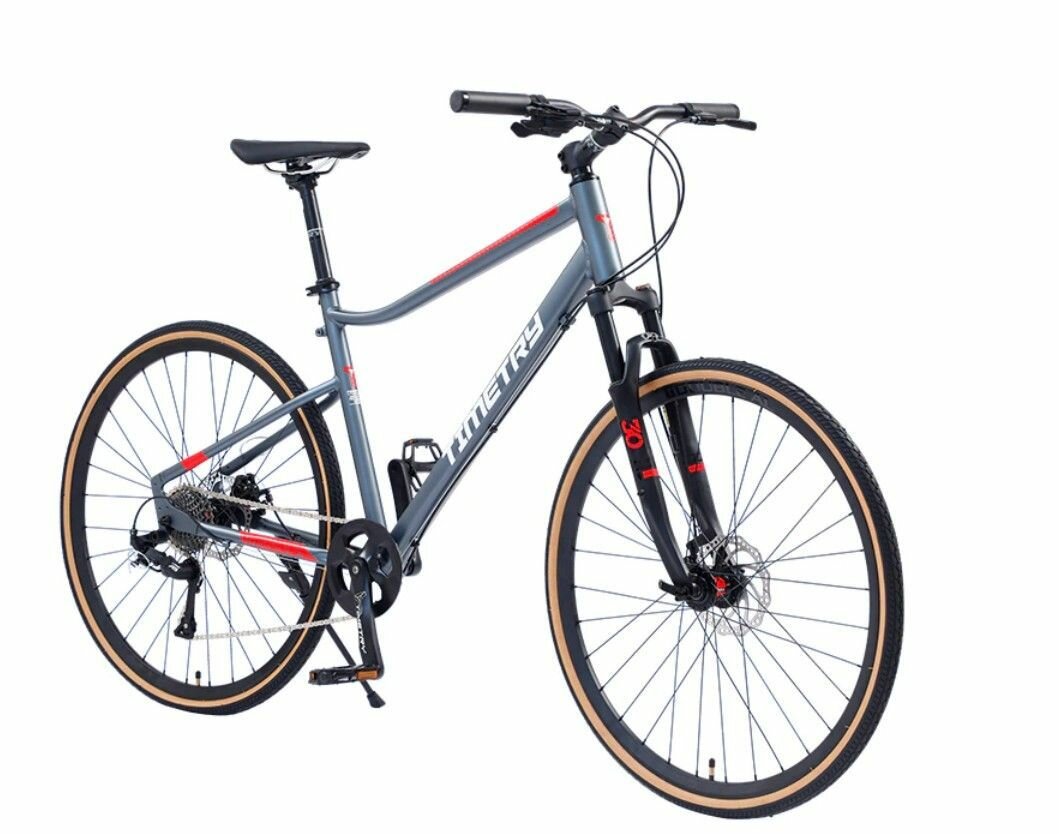 Велосипед шоссейный TIMETRY TT123/ 9S 700C TOURING серый