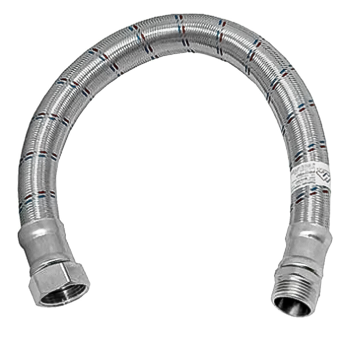 Гибкая подводка Vieir BZAW50, резина в металлической оплётке, 1/2", 50см