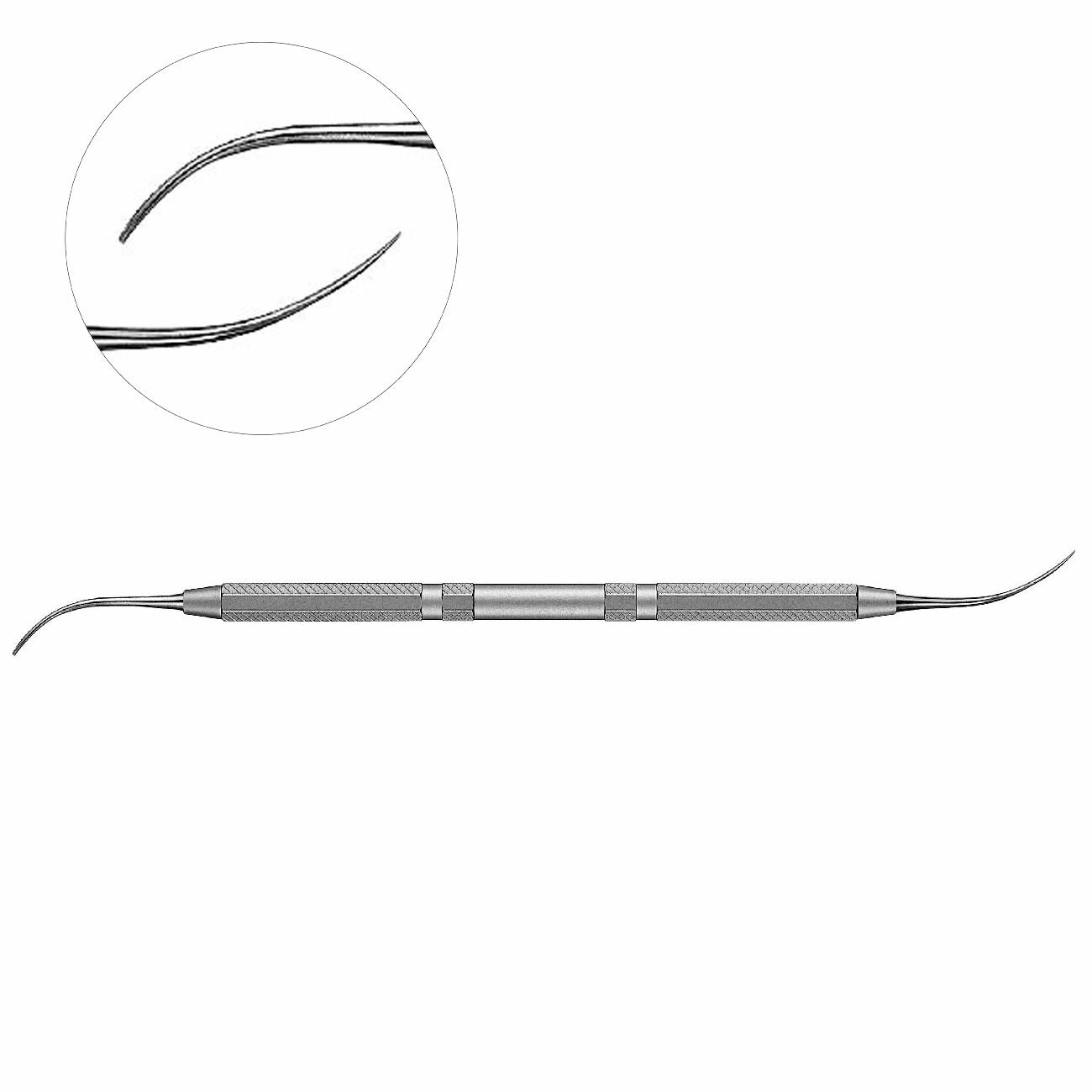 Инструменты стоматологические оттесняющие: Штопфер-гладилка 07212 P.K. Thomas, тип YS #2, двусторонняя, лабораторная