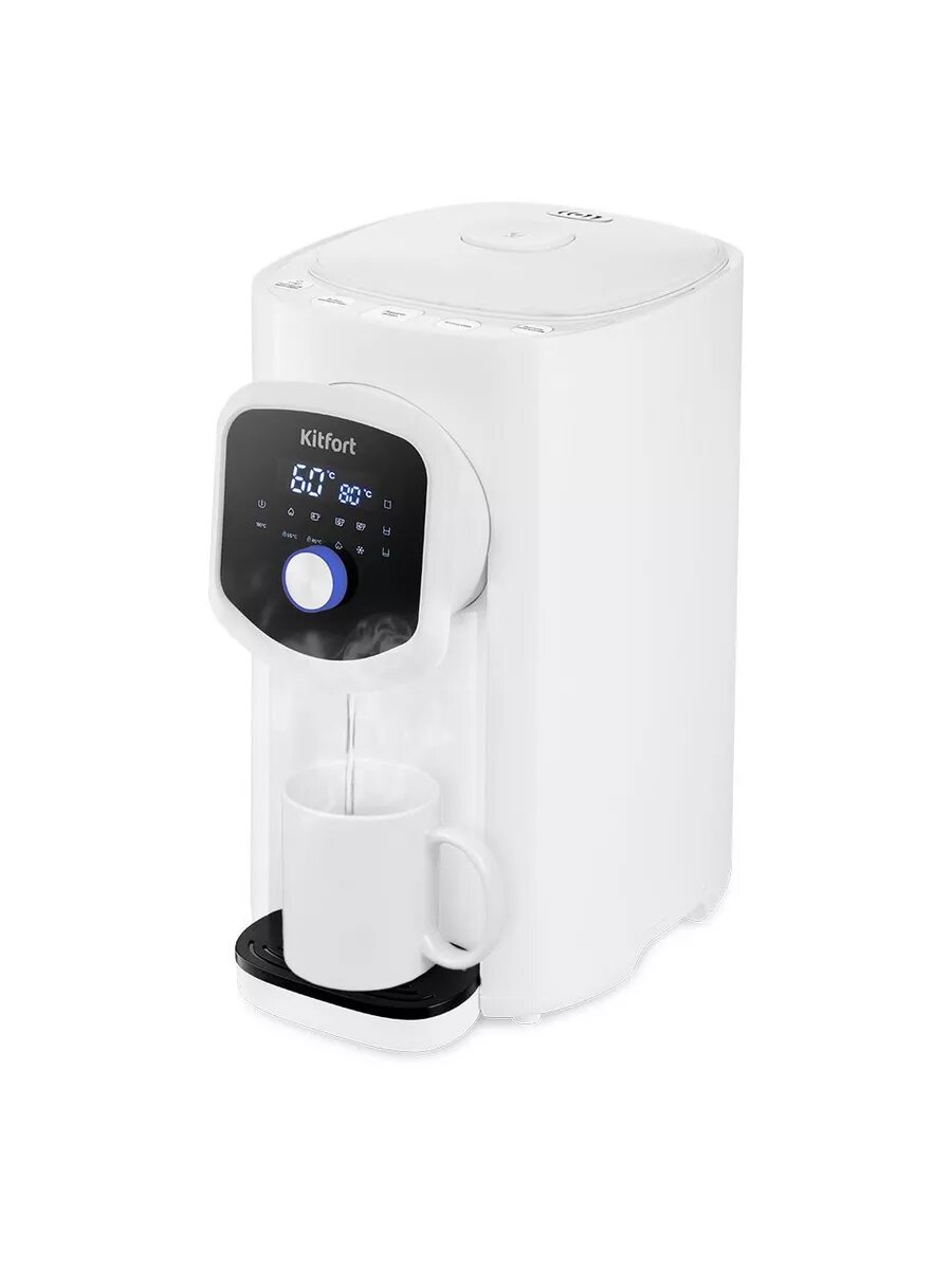 Термопот Kitfort КТ-2518, с выбором температуры, 4,9л, белый. Товар уцененный