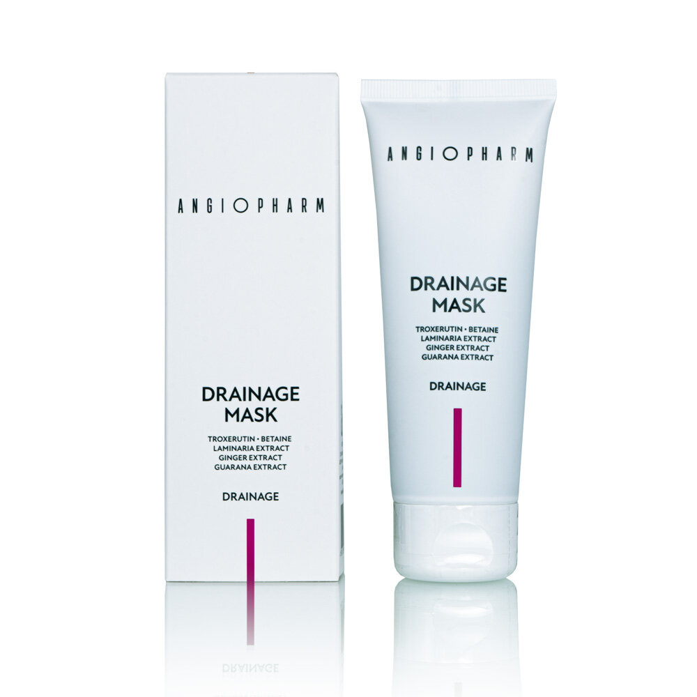 Angiopharm Drainage mask Дренажная маска для лица укрепляет стенки капилляров и повышает их тонус, 75 мл.
