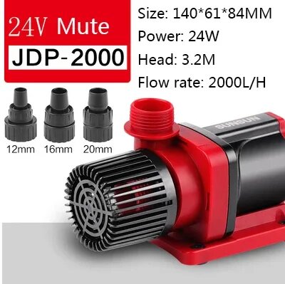 Sunsun JDP-2000, 24V, 24W, 3.2M, 2000L/H, 12/