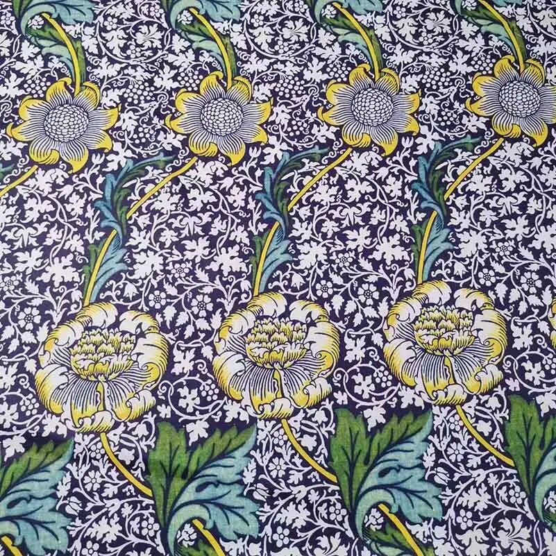 Ткань William Morris винтажные цветы 100% хлопок W 14