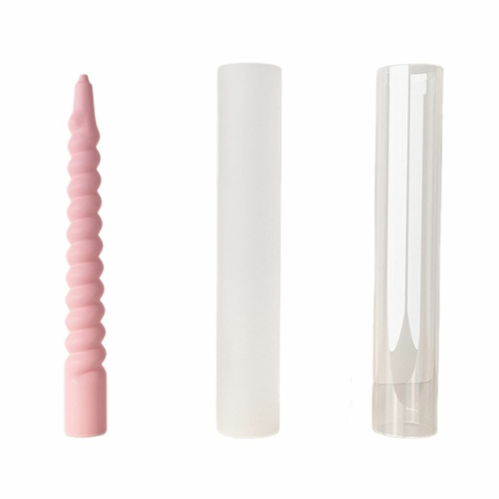 Силиконовая форма для спиральной свечи в форме длинного цилиндра своими руками - Обычная-DKD-CJ0820