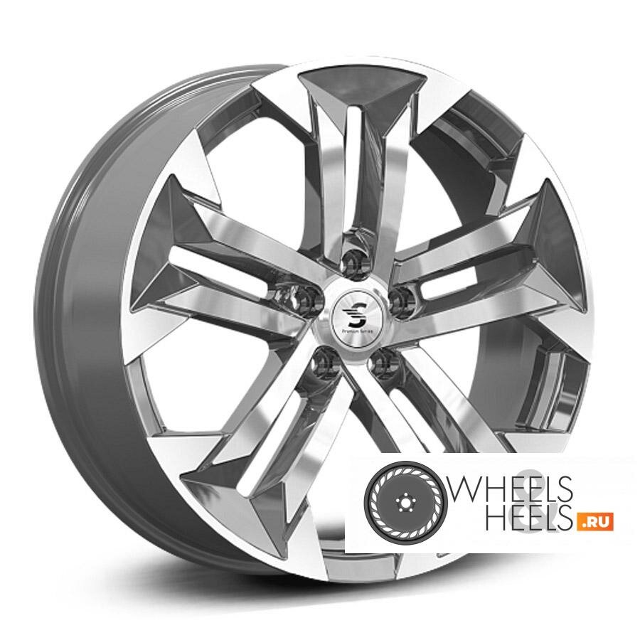Premium Series КР015 Haval Dargo 19x7.5 5x114.3 et40 dia66.6 Графитовый глянцевый с полированной лицевой поверхностью