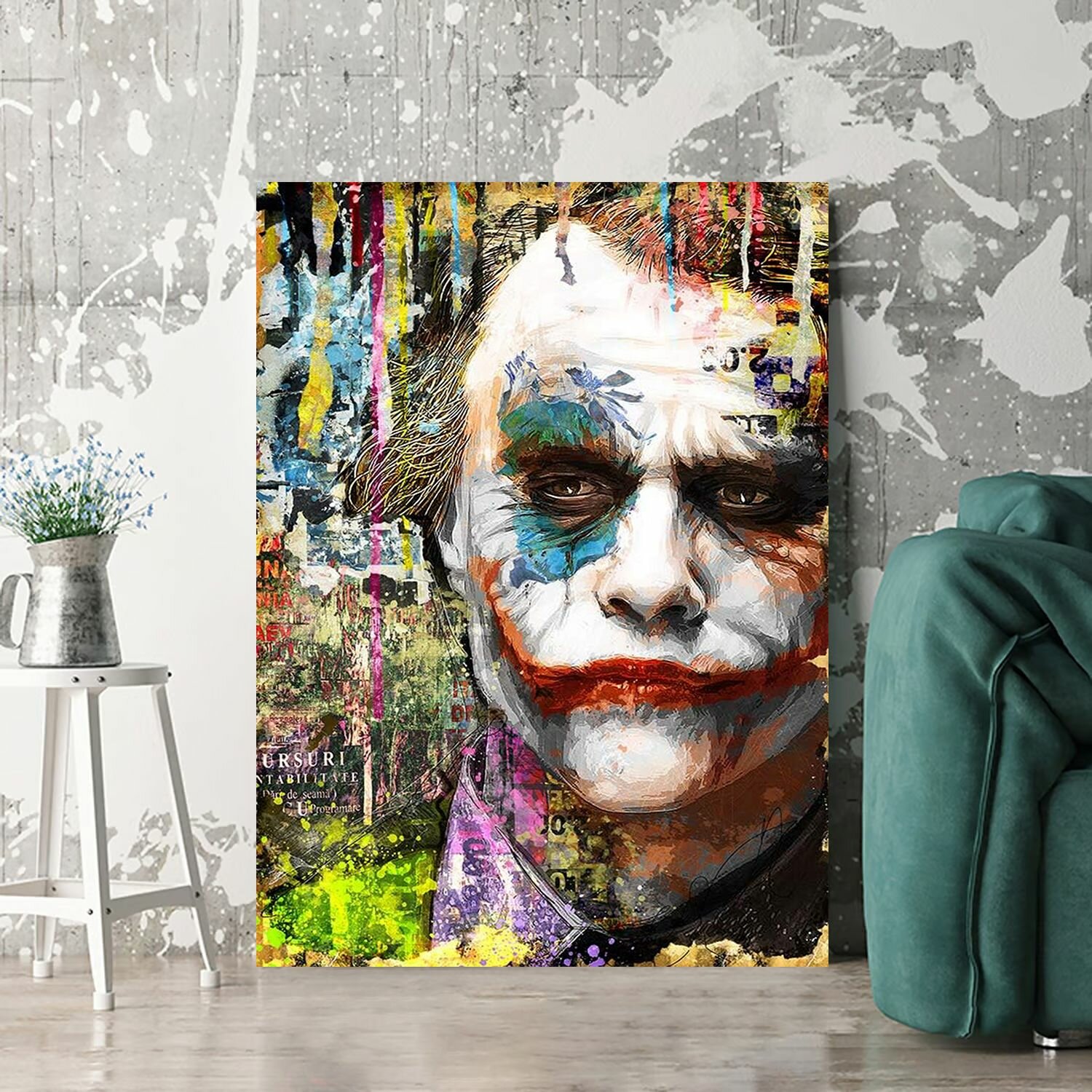 Джокер картина, Хит Леджер, 30х40 см.