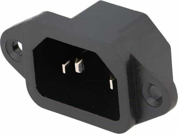 Разъем ADAM IEC-A-4 Разъем: питания AC гнездо "папа" 10А 250ВAC IEC 60320 C14 (Е) 1шт
