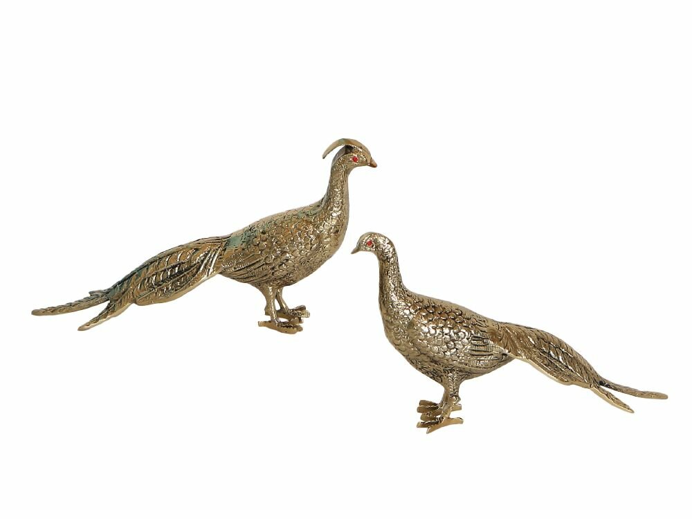 Статуэтка из бронзы Пара Павлинов