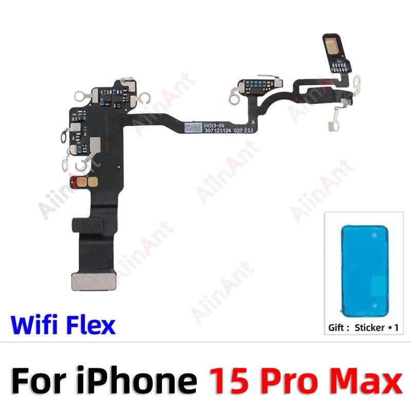 Водонепроницаемая наклейка + гибкий для iPhone 14 15 Pro Max Plus mini Bluetooth GPS сотовая антенна NFC WI-FI сигнал Wi-Fi гибкий кабель 15 Pro Max WiFi
