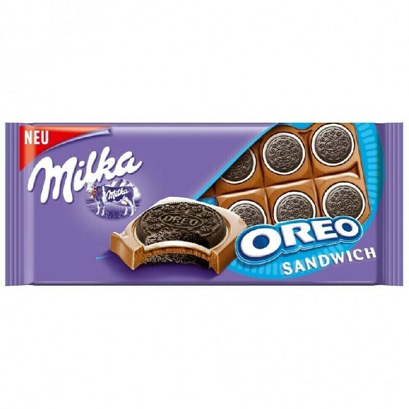 Шоколад MILKA молочный Oreo Sandwich 92г
