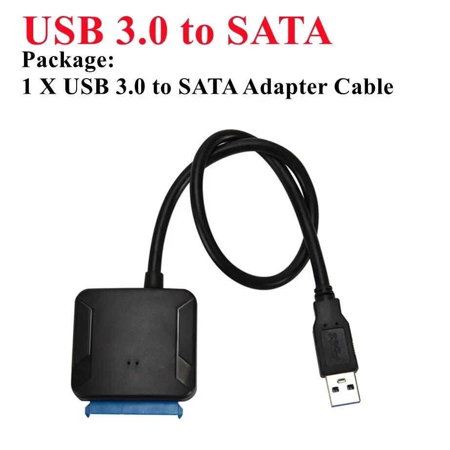 YIGETOHDE Адаптер USB 3.0 к SATA 3 для жестких дисков 2.5/3.5 дюймов